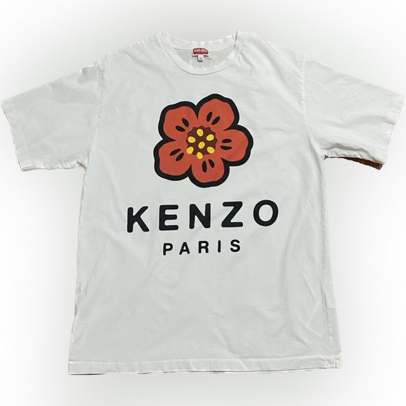 Kenzo | Shirts | Kenzo Mens Red Boke Flower Designer Tshirt Xl | Poshmark